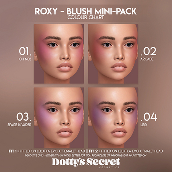 Second Life Marketplace - Dotty's Secret - Roxy - Blush Mini-Pack ...